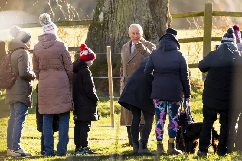 King Charles Greets Young Fan on Tricycle After Chilly Sandringham ...