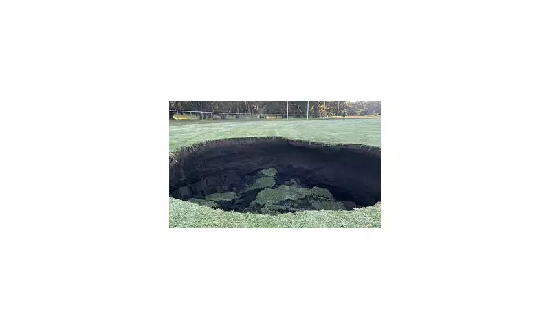Massive 8-Metre Sinkhole Swallows Melbourne Sports Field, Games in ...