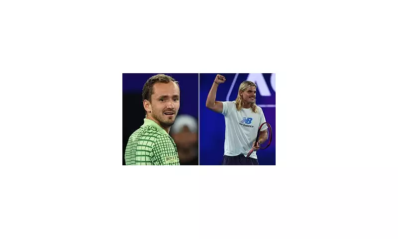 Medvedev's Priceless Reaction as AFL Star Misses $1m Shot at Aus Open ...