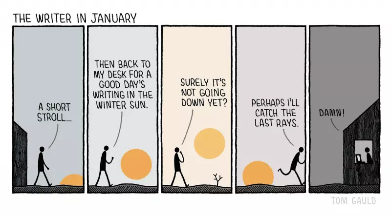 Tom Gauld's January Writing Cartoon: A Witty Take on New Year's ...