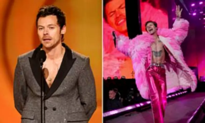 Harry Styles Sparks Grammys Fashion Fury with Denim Ensemble - British ...