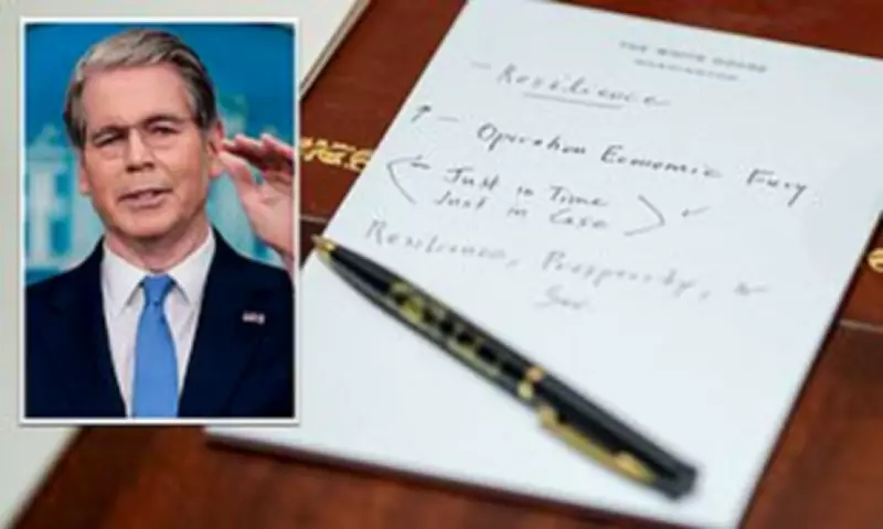 Bessent's Cryptic Notepad: 'Resilience' and 'Operation Economic Fury ...