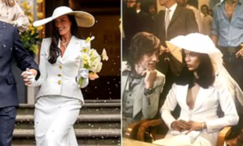 Dua Lipa Weds Callum Turner in Bianca Jagger-Inspired Schiaparelli Suit ...